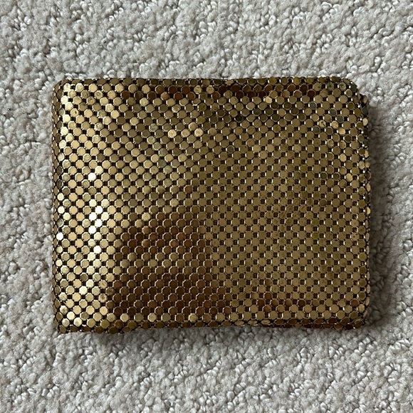Whiting & Davis | Bags | Vintage Whiting Davis Gold Metal Mesh Wallet ...